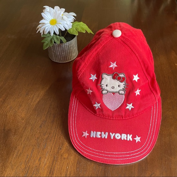 Hello Kitty | Accessories | Hello Kitty New York Red Baseball Hat Cap ...